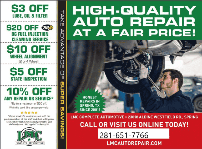 Auto Repair Coupons Spring - LMC Complete Automotive